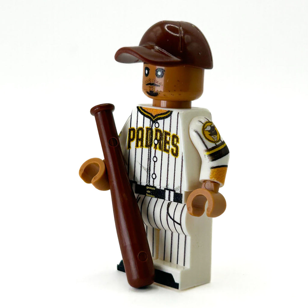 Manny #13 San Diego Baseball Player Minifig - B3 Customs – United Brick Co®