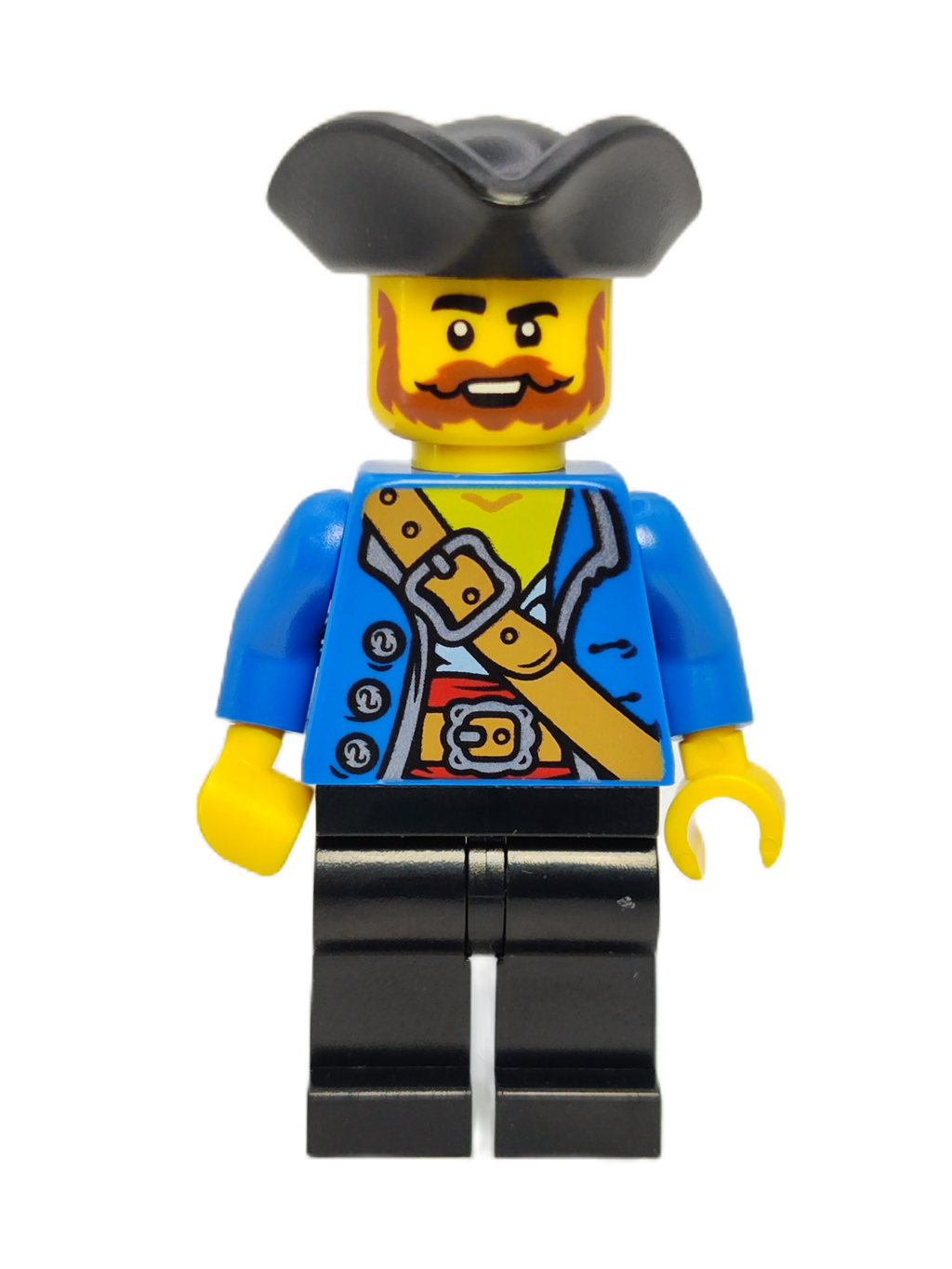 Pirate - Male, Black Tricorne, Dark Orange Mustache and Beard, pi197 ...