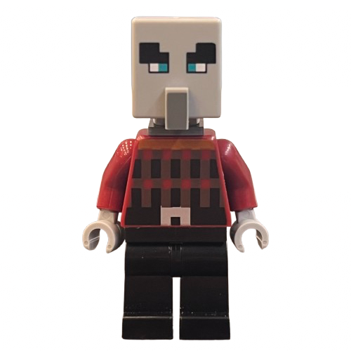 Illager (Pillager) - Narrow Eyes, Dark Bluish Gray Neck Bracket, min22 ...