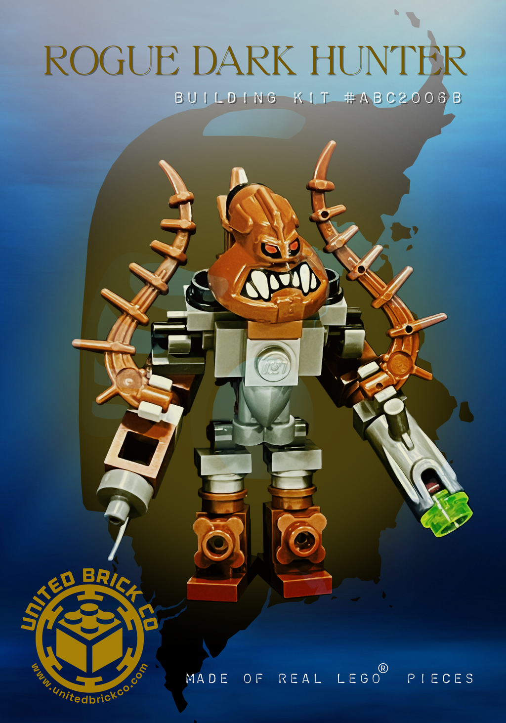 Bonkles Rogue Dark Hunter Minifigure Scale Building Kit #ABC2006B ...