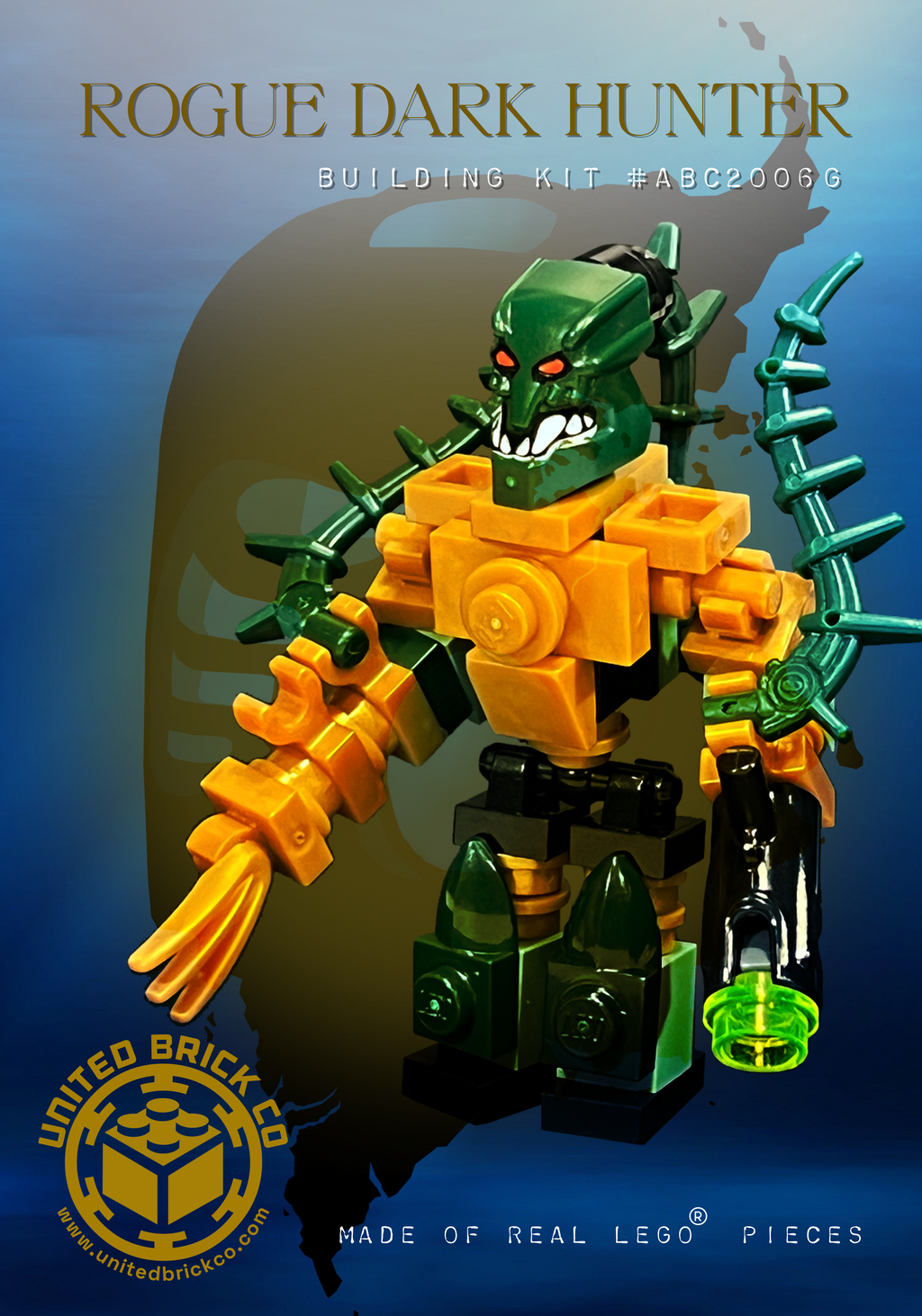 Bonkles Rogue Dark Hunter Minifigure Scale Building Kit #ABC2006G ...