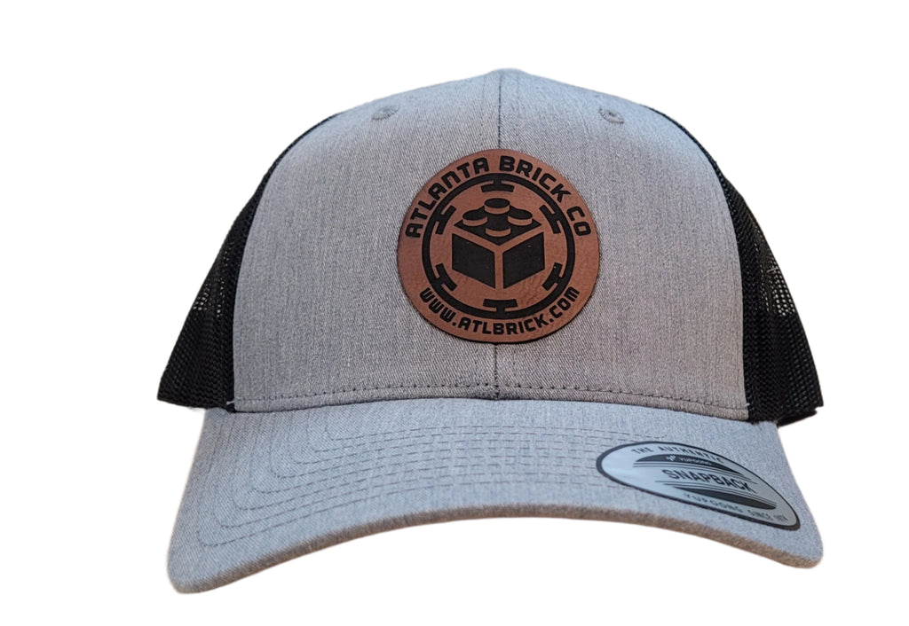 ABC Hat - Gray Hat with Brown Patch – United Brick Co®