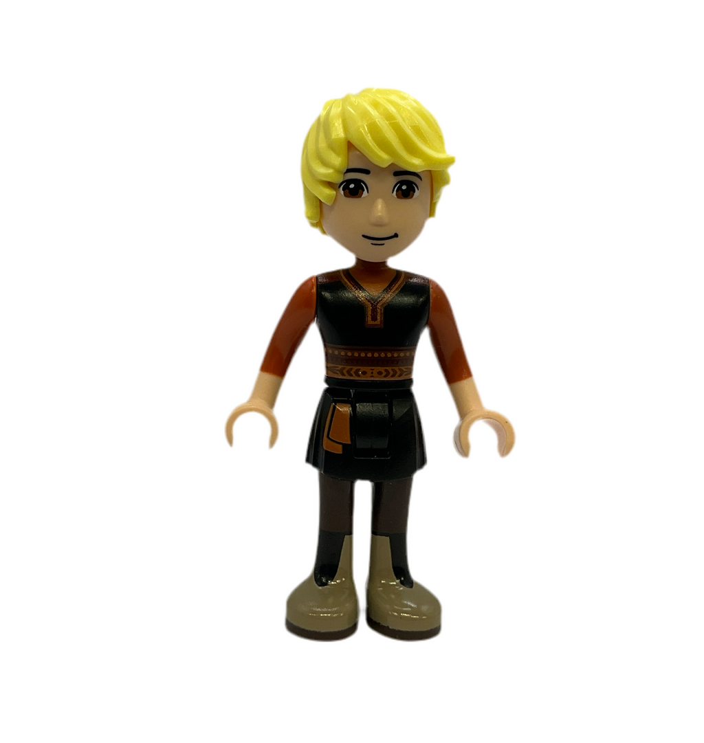 Kristoff - Black Tunic, Dark Orange Shirt, Dark Tan Boots, dp072 ...