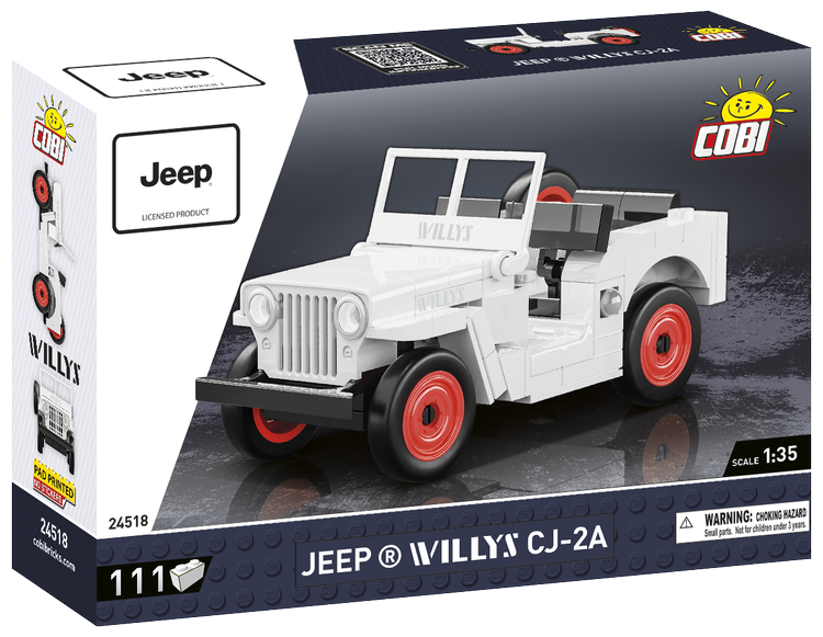 COBI JEEP Willys CJ-2A (White): Set #24518 – United Brick Co®