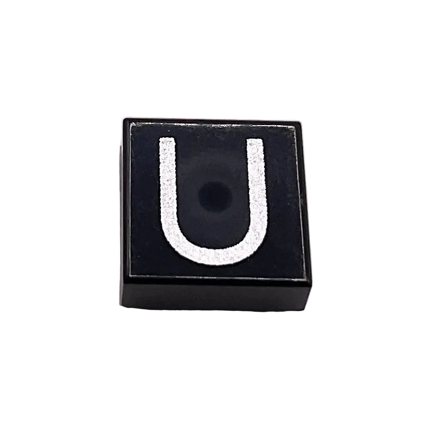 Tile 1 x 1 with Silver Capital Letter U Pattern, Part# 3070pb029 ...