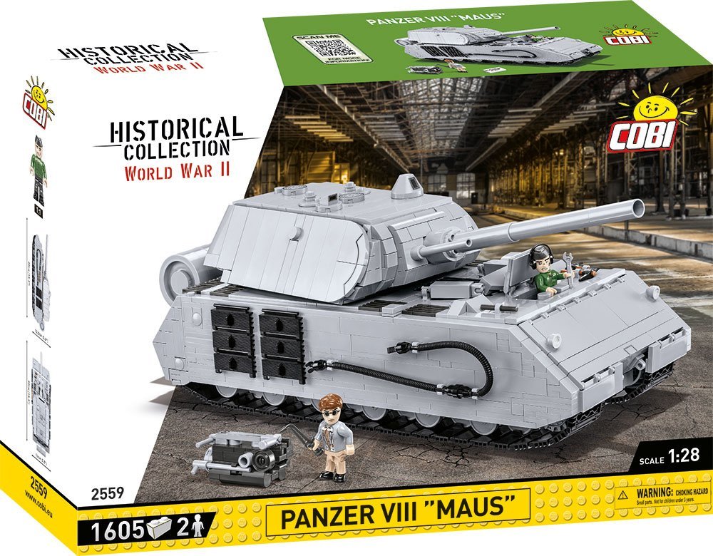 COBI Panzer VIII "Maus" Tank: Set #2559 – United Brick Co®