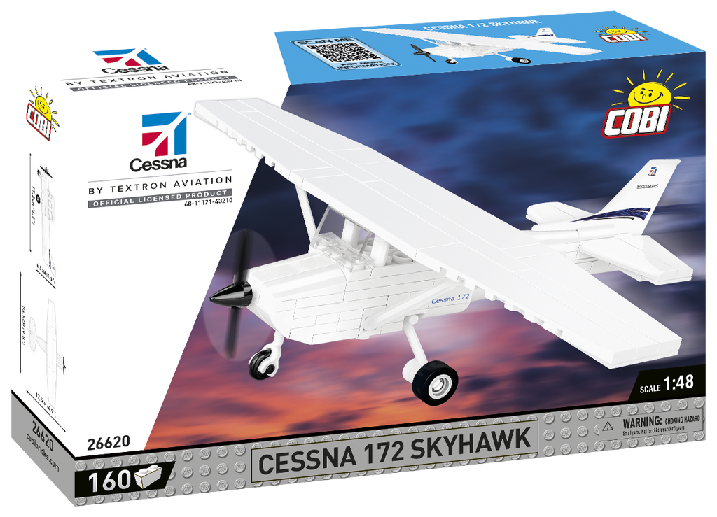 COBI Cessna 172 Skyhawk Aircraft (White): Set #26620 – United Brick Co®