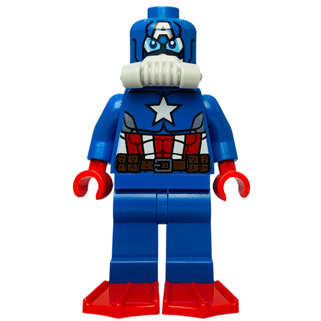 Scuba Captain America, sh0214, LEGO® Marvel Minifigure – United Brick Co®