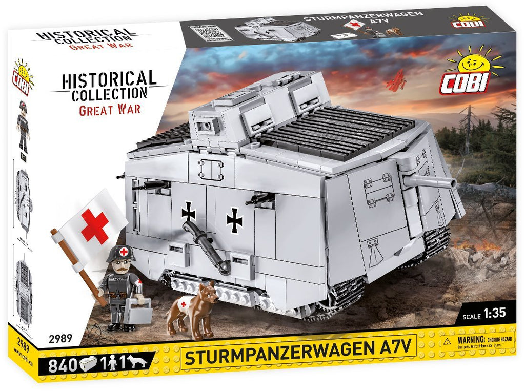 COBI SturmPanzerWagen A7V Tank: Set #2989 – United Brick Co®