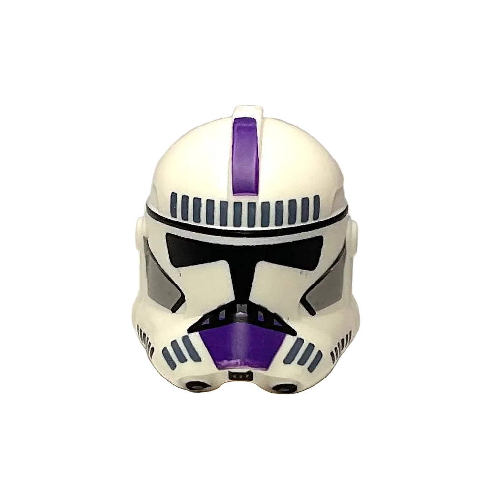 Minifigure, Headgear Helmet SW Clone Trooper (Phase 2) with Dark Purpl ...