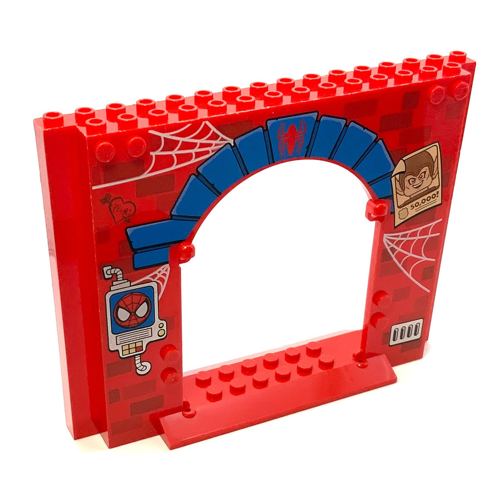 Panel 4x16x10 with Spider-Man Pattern, Part# 15626pb04 – United Brick Co®