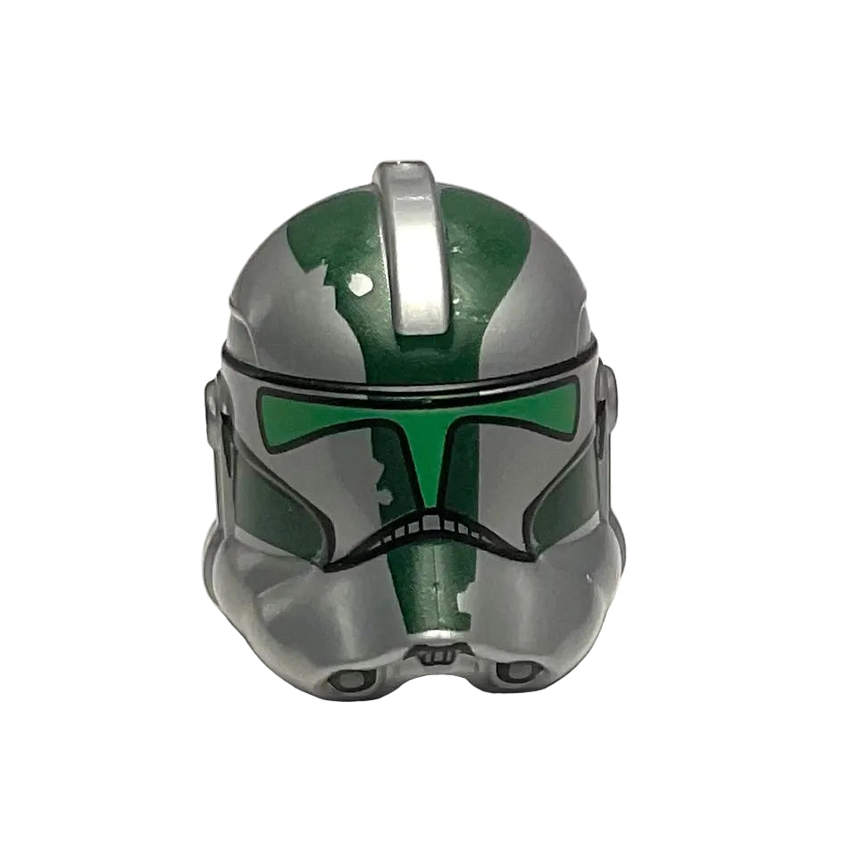 Minifigure, Headgear Helmet SW Clone Trooper (Phase 2) with Dark Green ...