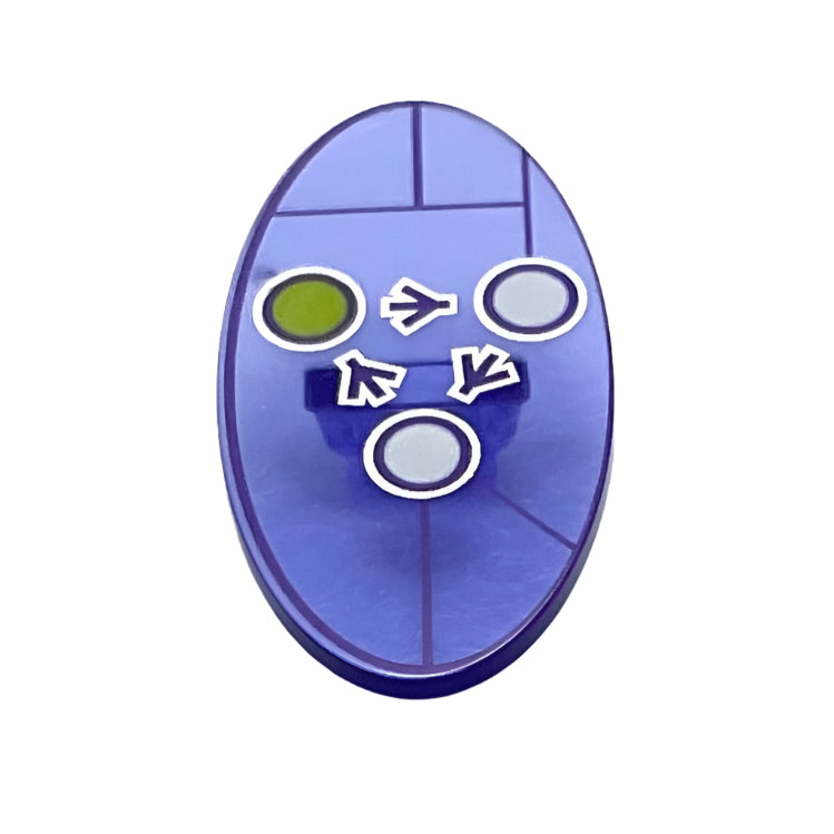 Minifigure, Shield Elliptical with Dimensions Keystone Symbol with 3 W ...