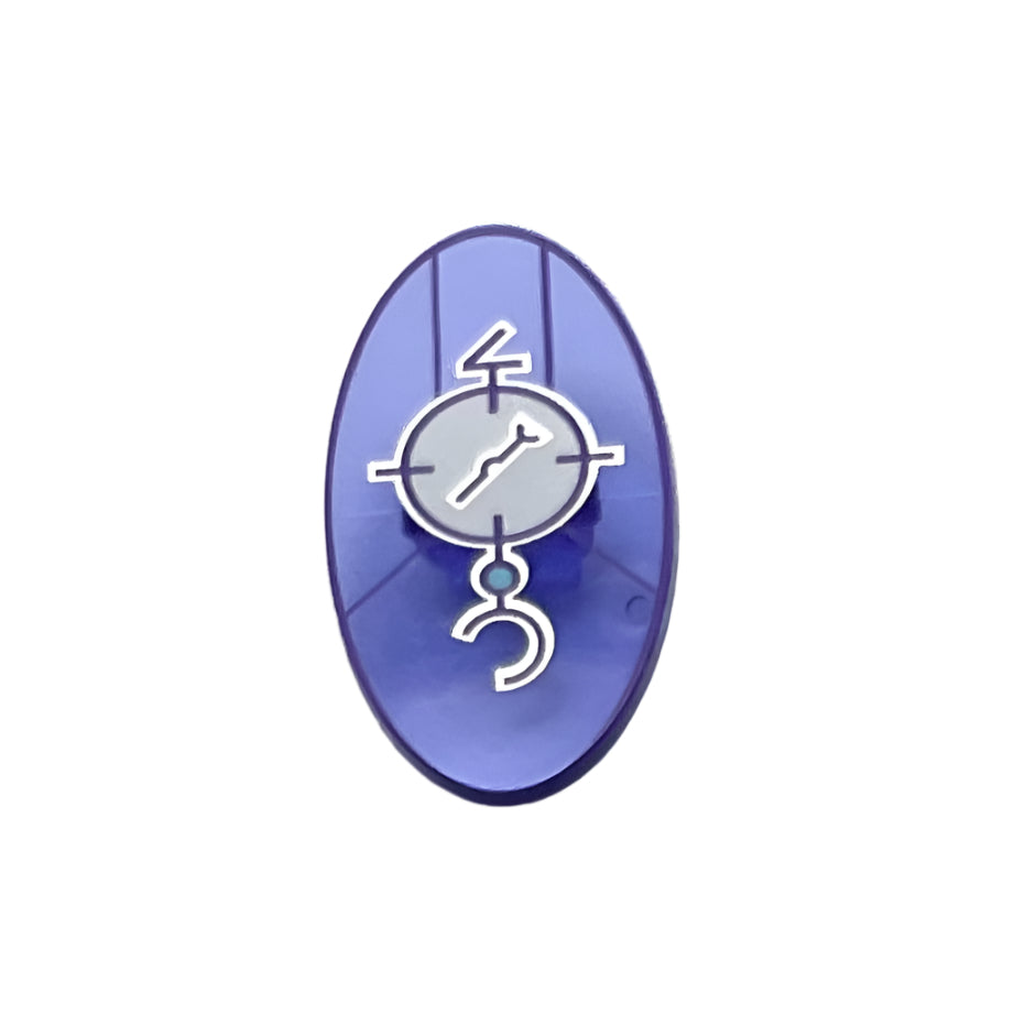 Minifigure Shield Elliptical with Dimensions Keystone Symbol with Larg ...