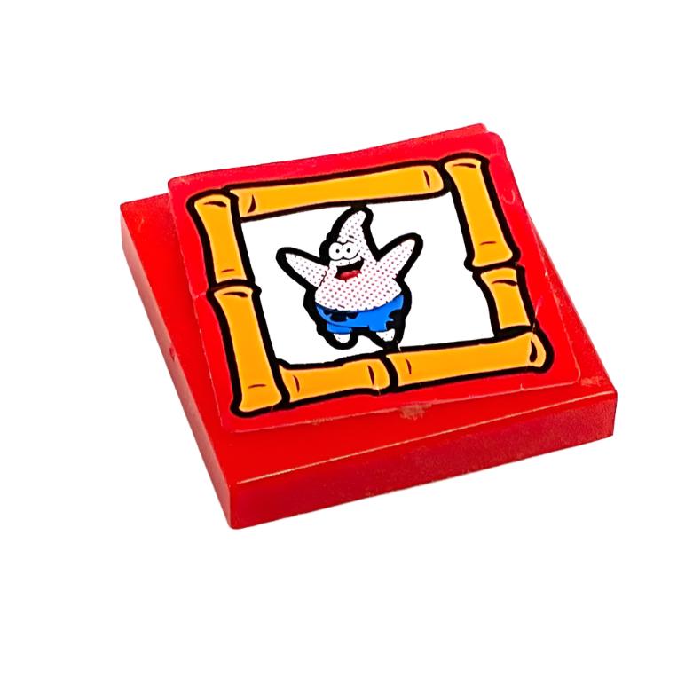 Tile 2x2 with Patrick Potrait Pattern (Sticker), Part# 3068pb0462 ...