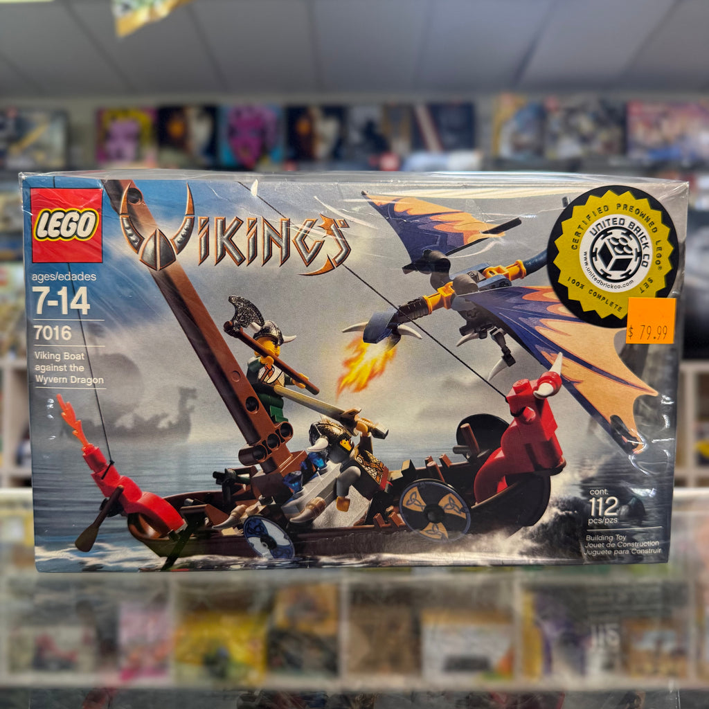 Viking Boat against the Wyvern Dragon, 7016 – United Brick Co®