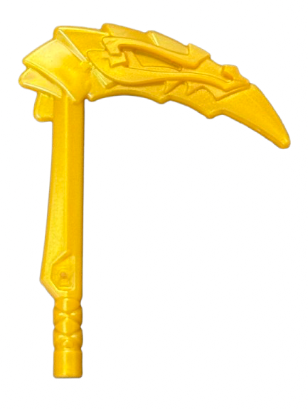 Minifigure, Weapon Sickle with Dragon Head and Short Wrapped Handle (N ...