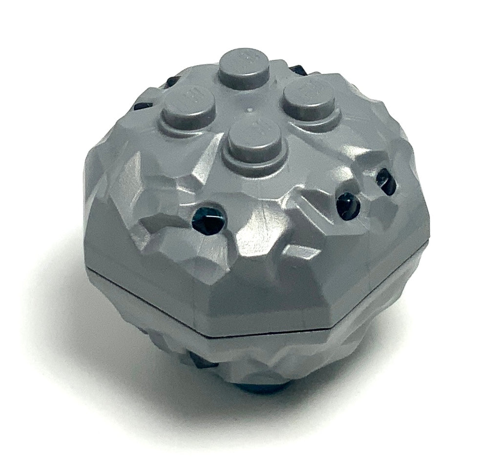 Rock 4x4 Octagonal Boulder with Molded Trans-Light Blue Crystals Patte ...