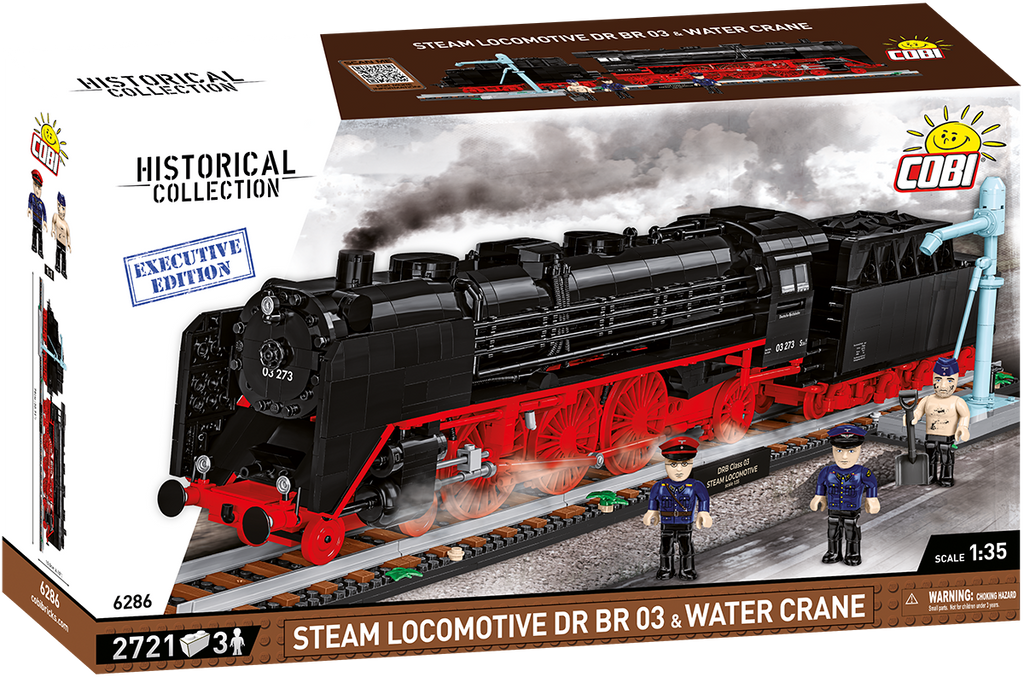 COBI EXECUTIVE EDITION Steam Locomotive DR BR 03 Train & Water Crane ...