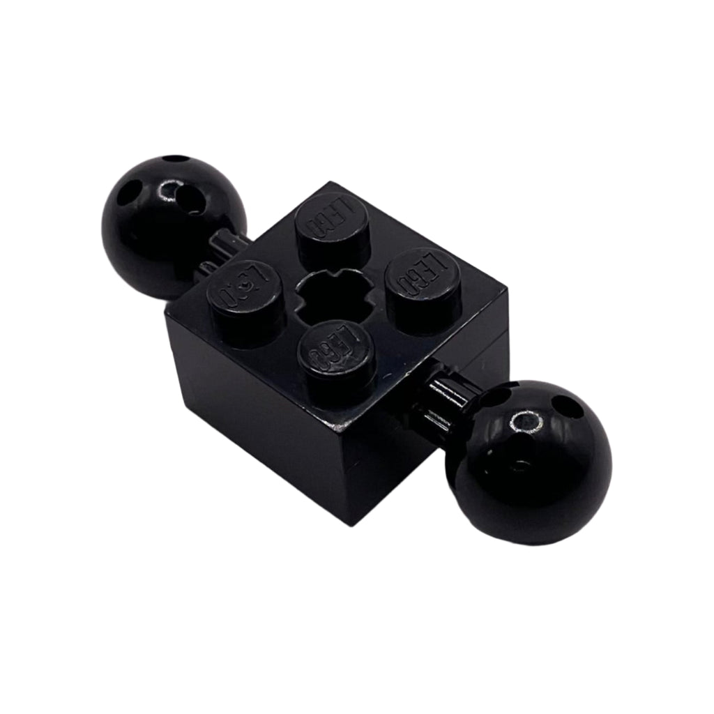 Technic, Brick Modified 2x2 with 2 Ball Joints and Axle Hole, Part# 17 ...