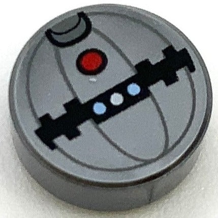 Tile Round 1x1 with SW Thermal Detonator with Red Button Pattern, Part ...