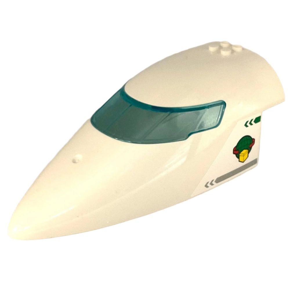 Aircraft Fuselage Forward Top Curved 8x16x5 with Trans-Light Blue Glas ...