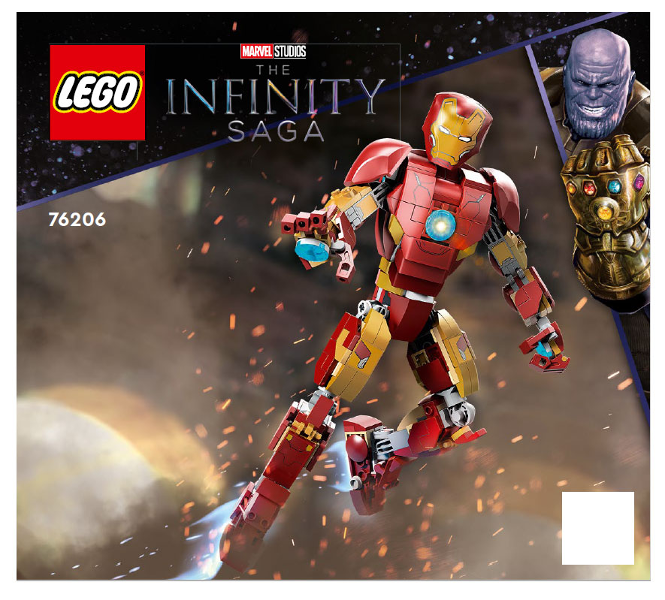 76206-Iron Man Figure - INSTRUCTIONS ONLY – United Brick Co®