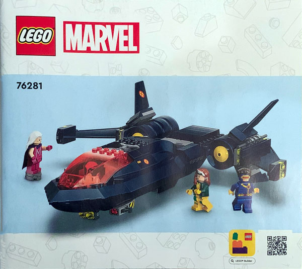 76281-X - Men X - Jet - INSTRUCTIONS ONLY – United Brick Co®