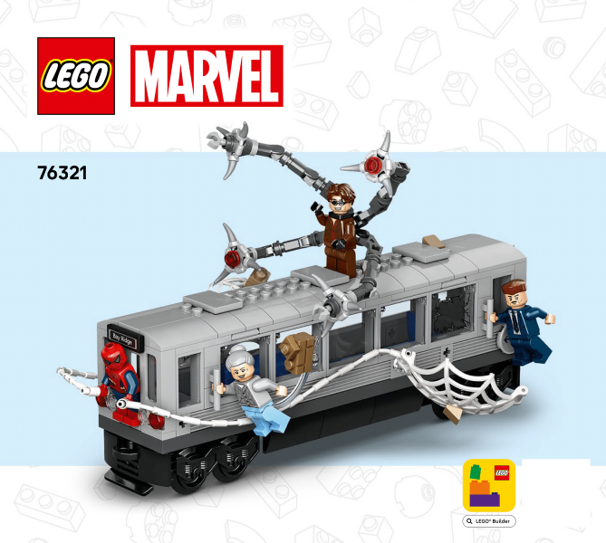 76321 - Spider-Man vs. Doc Ock Subway Train Scene - INSTRUCTIONS ONLY ...