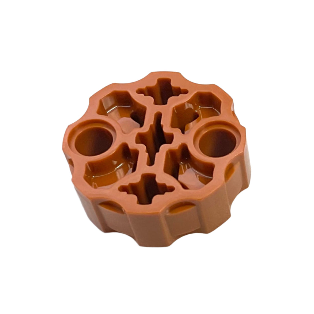 Technic Axle Connector Block Round with 2 Pin Holes and 3 Axle Holes ...