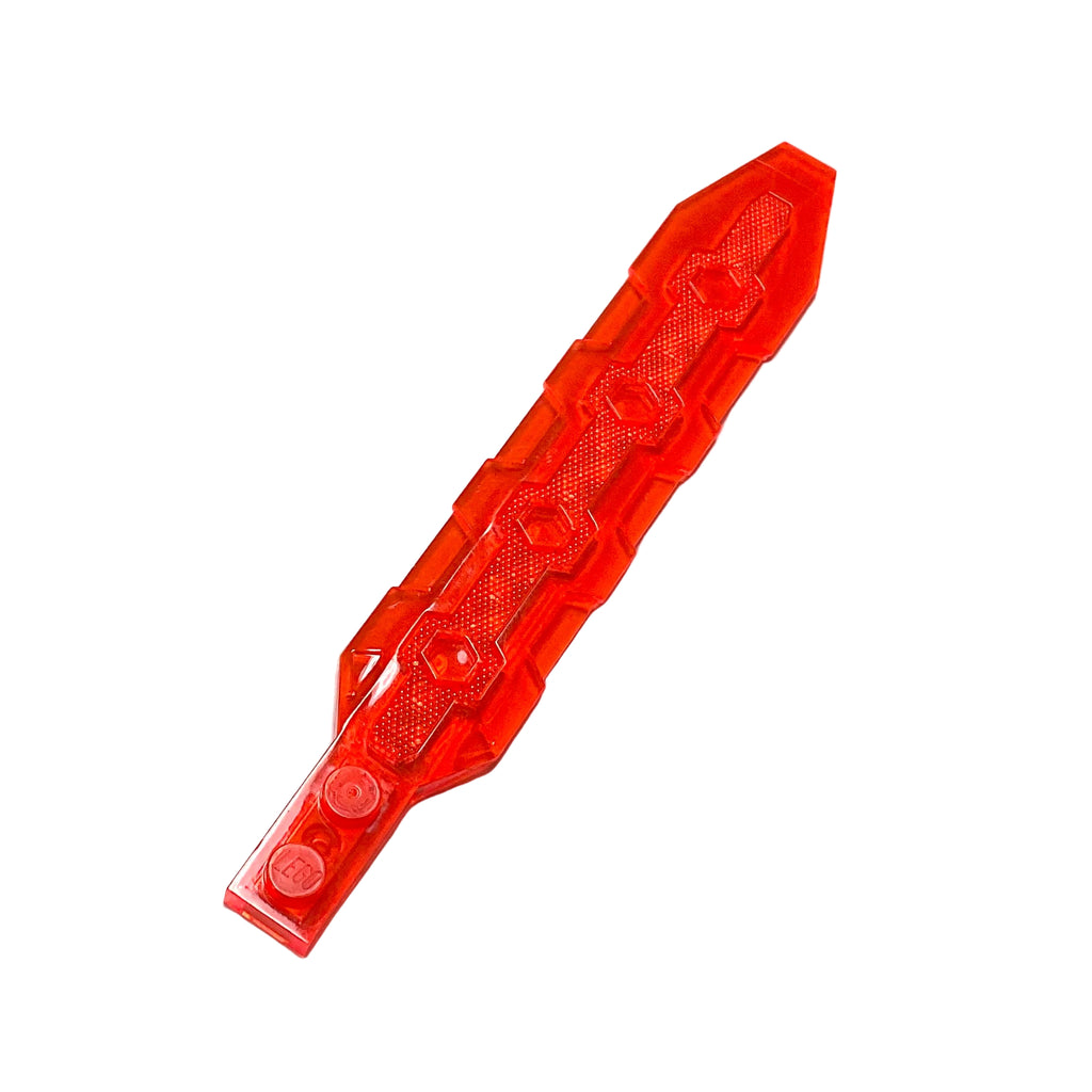 Plate, Modified 1 x 13 Sword with Angled Side Extensions, Textured Pan ...