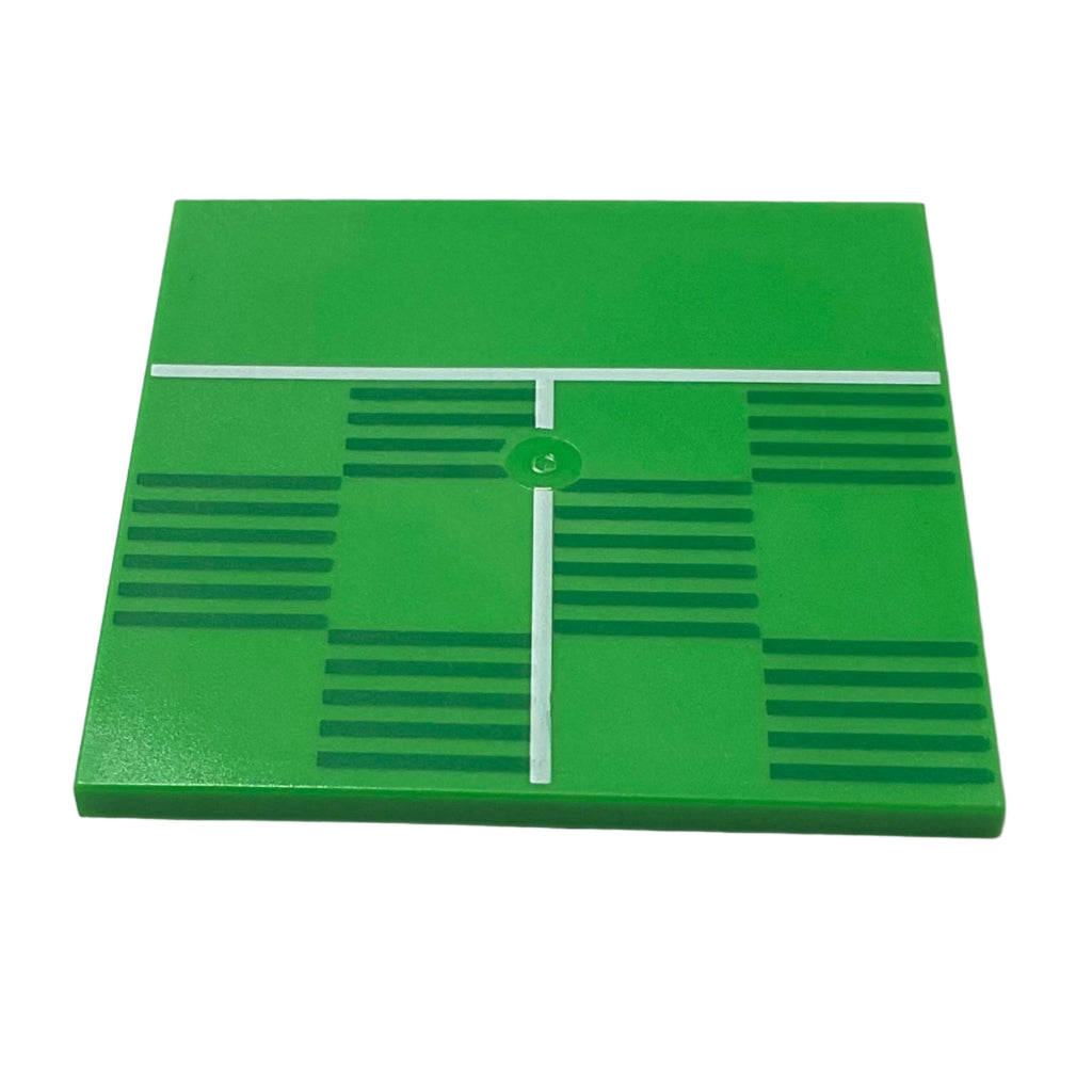 Tile 6x6 with Bottom Tubes with Soccer (Football) Pitch Halfway Line P ...