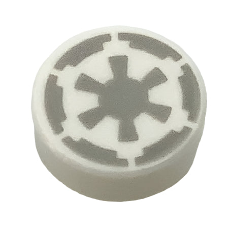 Tile Round 1x1 with Light Bluish Gray SW Imperial Logo Pattern, Part ...