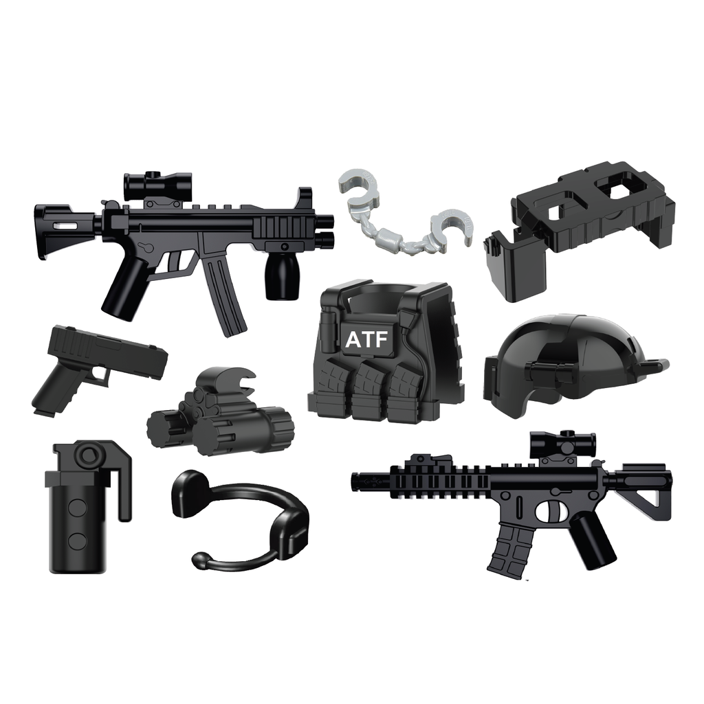 ATF Special Response Team Tactical Gear Pack Custom Minifigure Toy Acc ...