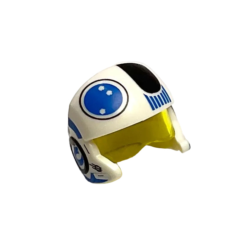 Minifigure, Headgear Helmet SW Rebel Pilot Raised Front and Microphone ...