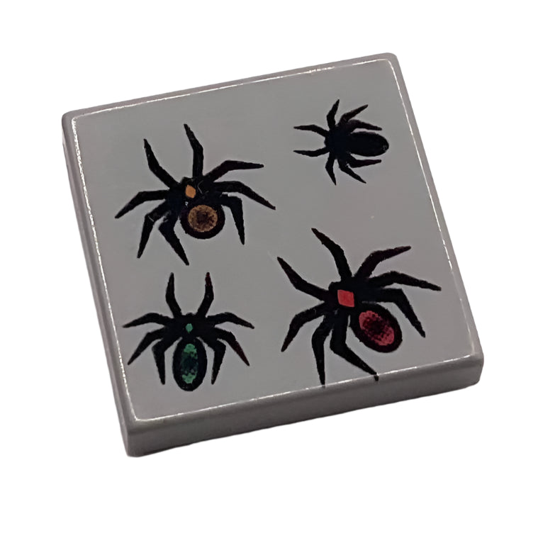 Tile 2x2 with 4 Spiders Pattern, Part# 3068pb0005 – United Brick Co®