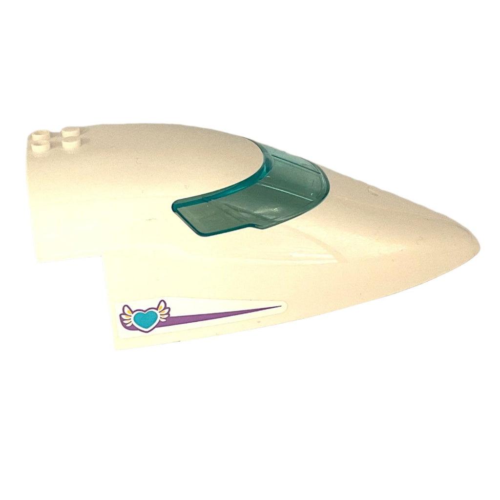 Aircraft Fuselage Forward Top Curved 8x16x5 with Trans-Light Blue Glas ...