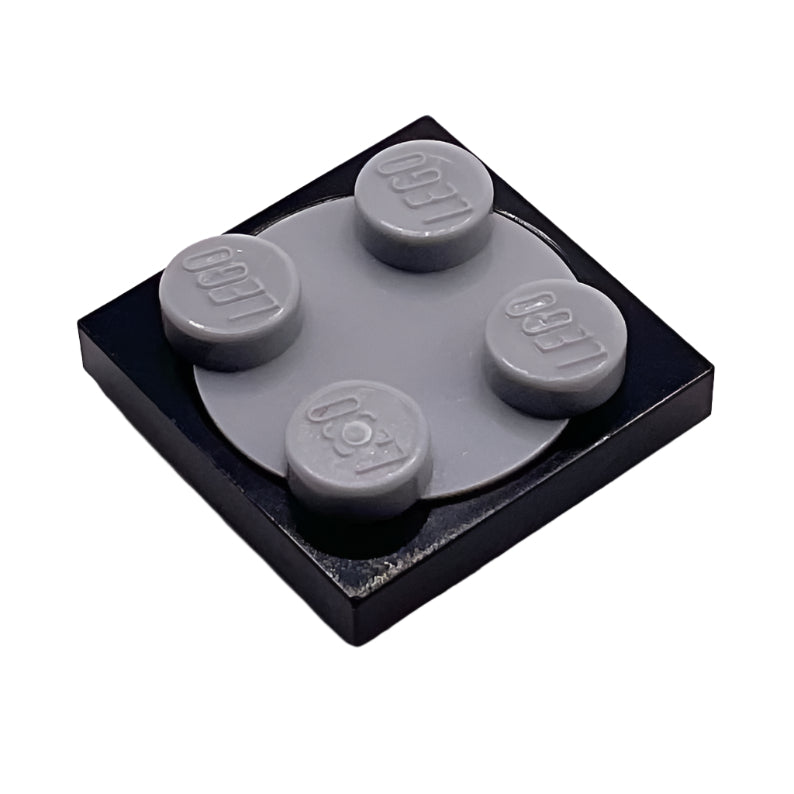 Turntable 2 x 2 Plate with Light Bluish Gray Top (3680 + 3679), Part ...