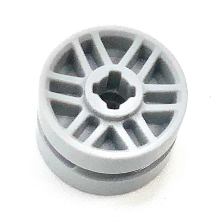 Wheel 14mm D. x 9.9mm with Center Groove, Fake Bolts and 6 Double Spok ...