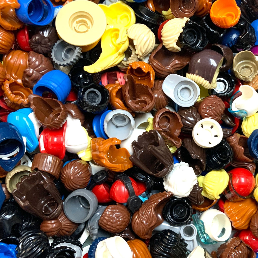 Bulk LEGO® Minifigure Headgear (Hats, Hair, Helmets, etc) – United ...