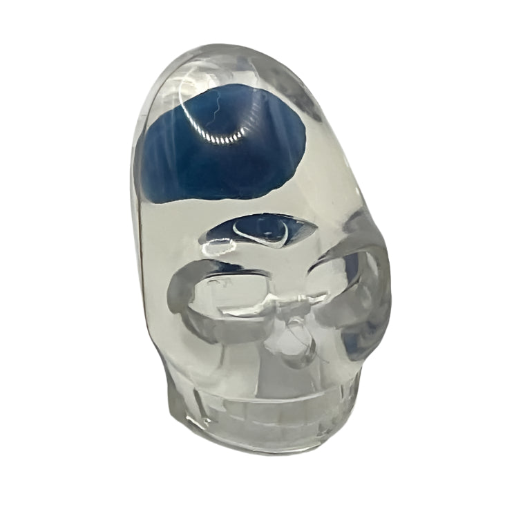 Minifigure, Head, Modified Crystal Skull with Dark Blue Brain Pattern ...