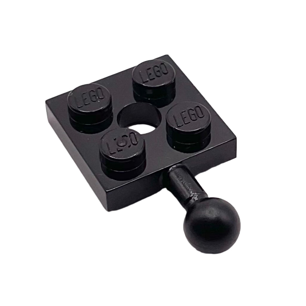 Plate, Modified 2x2 with Tow Ball and Hole, Part# 15456 – United Brick Co®