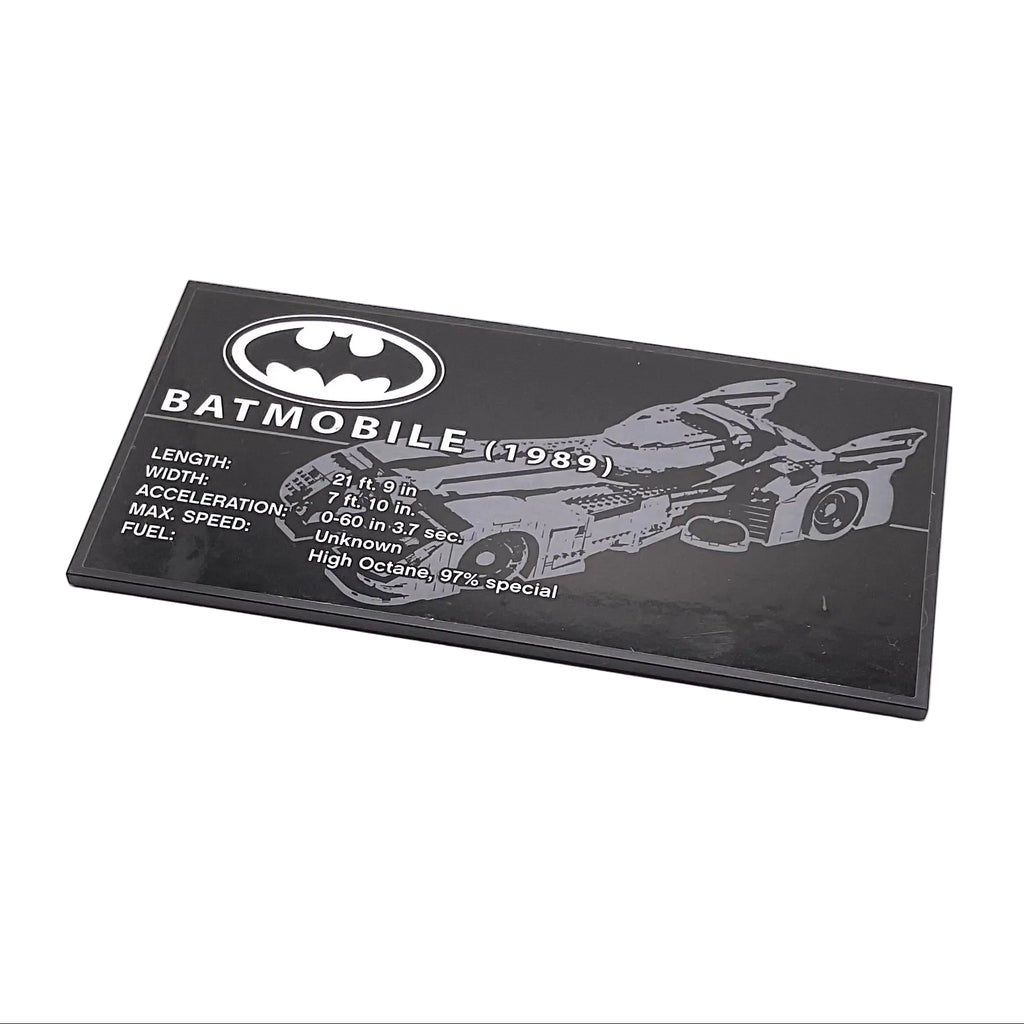 Tile 8 x 16 with Bottom Tubes, Textured Surface with Batman Logo, 'BAT ...