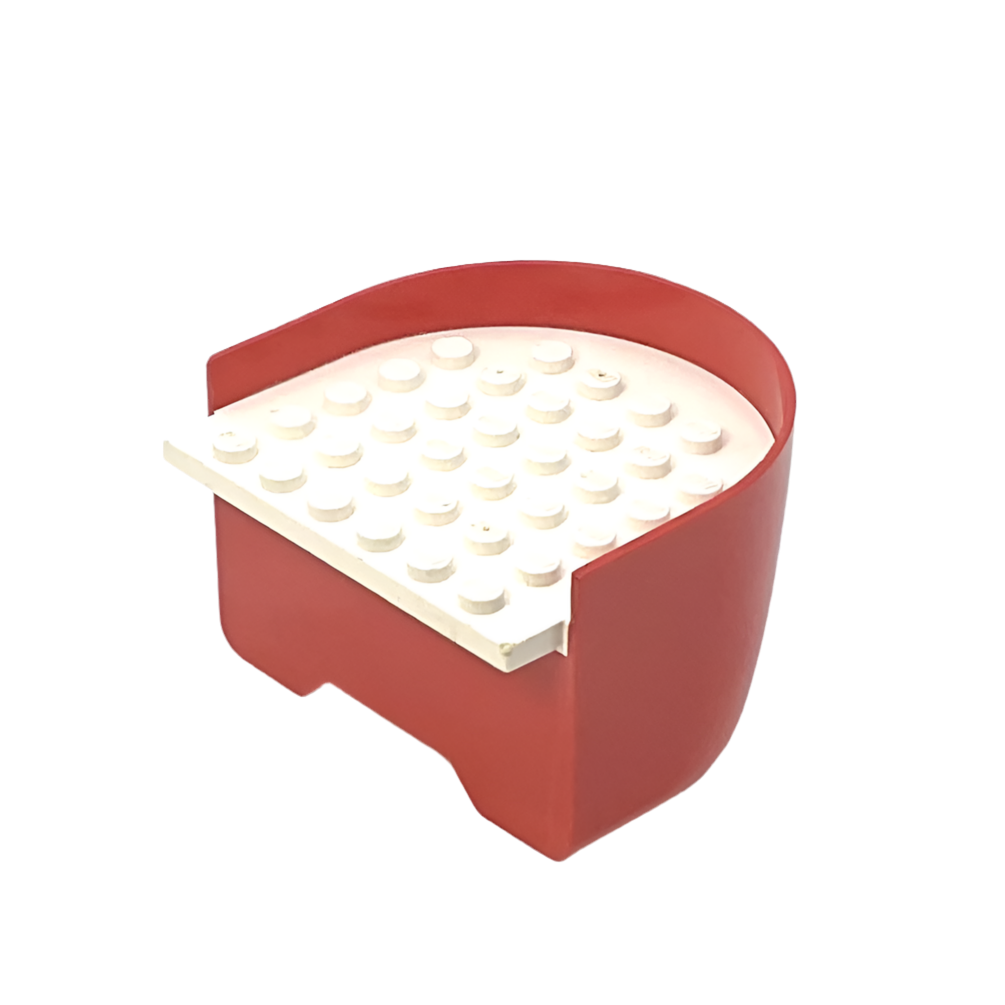 Boat, Hull Smooth Stern 6 x 6 x 3 1/3 with White Deck, Part# x147c02 ...