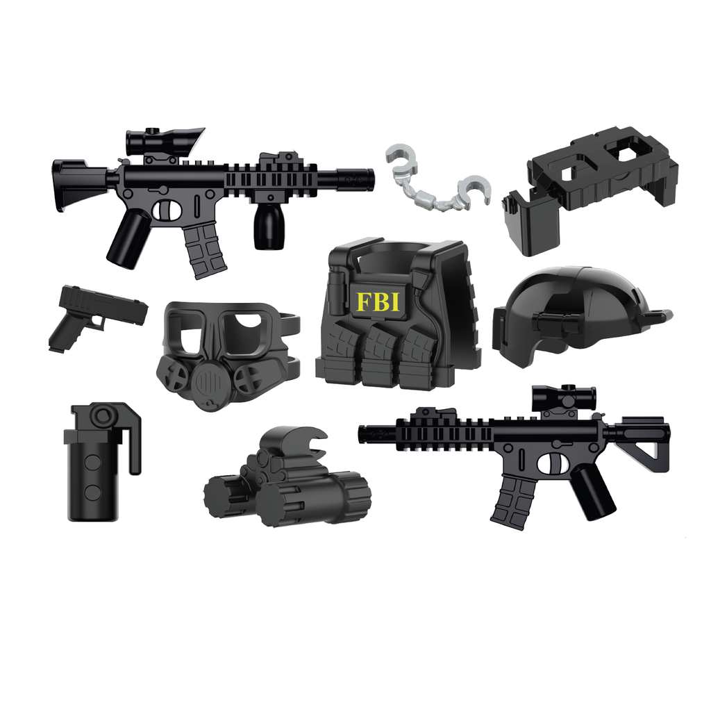 FBI SWAT Tactical Gear Pack Custom Minifigure Toy Accessories – United ...