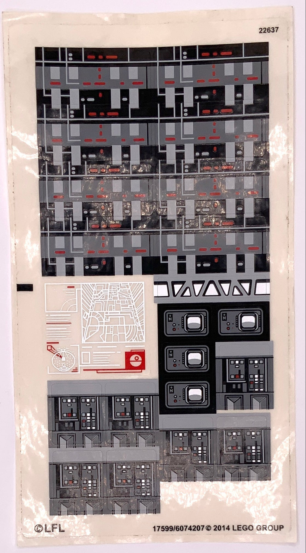 Sticker Sheet for Set Imperial Star Destroyer, 75055 - (17599/6074207 ...