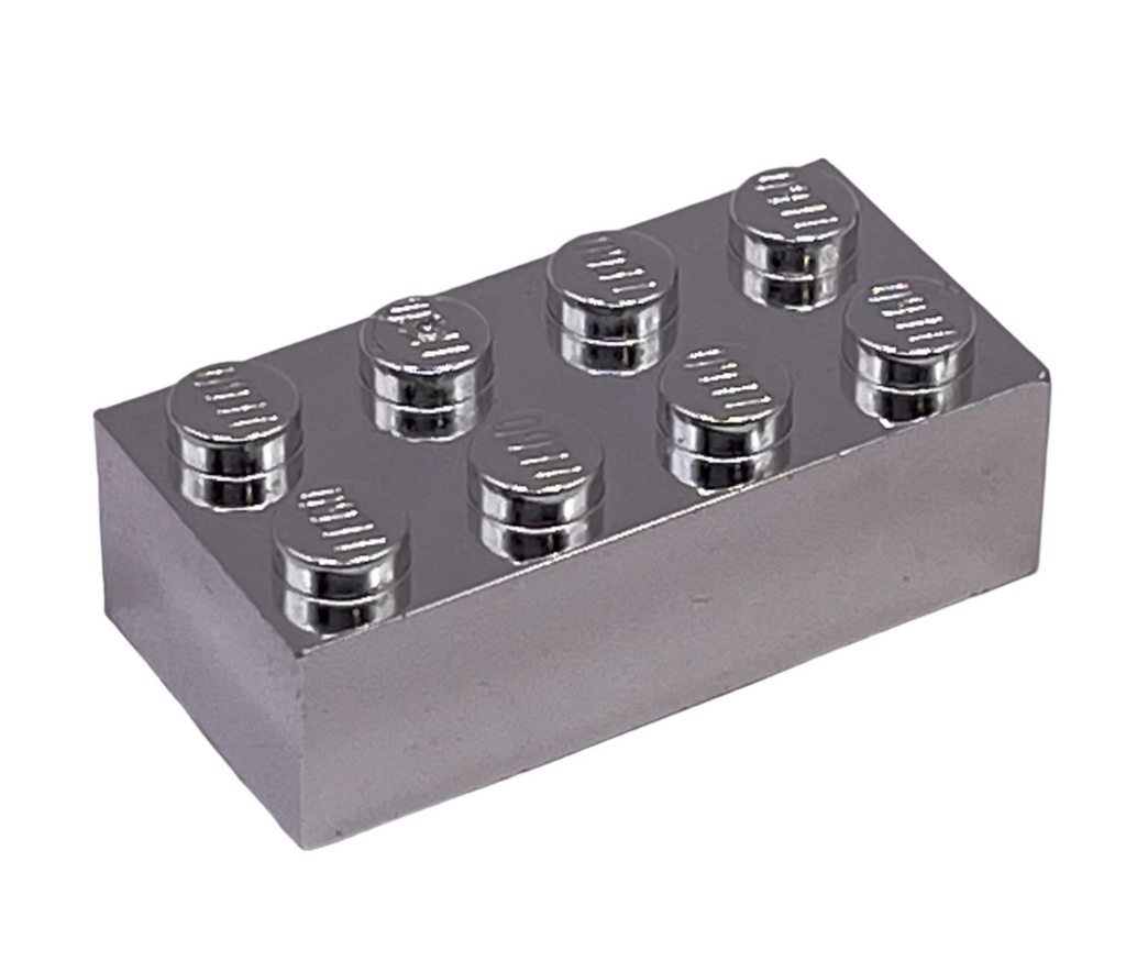 Chrome 2x4 Brick, Part #3001 – United Brick Co®