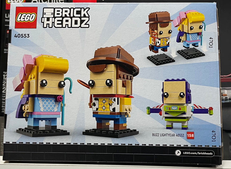 BrickHeadz: Toy Story: Woody and Bo Peep, 40553 – Atlanta Brick Co