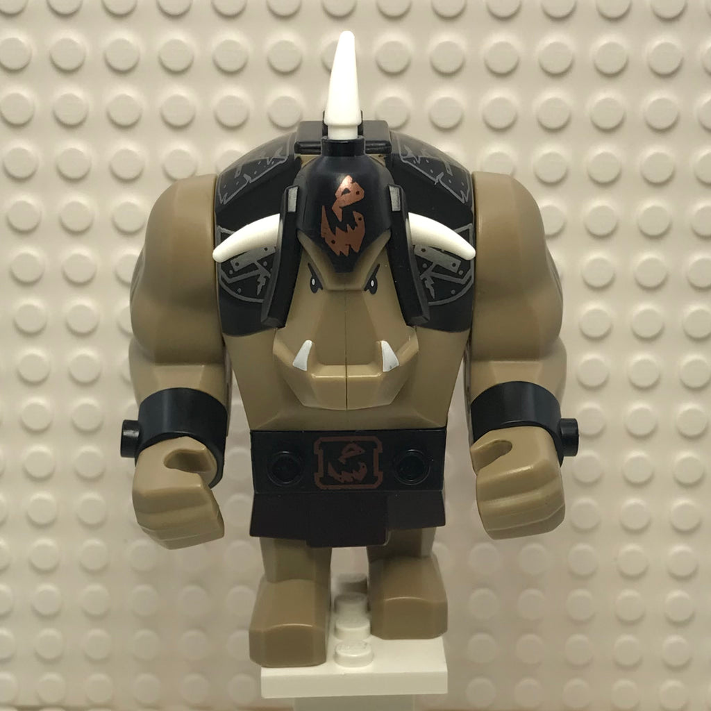 Fantasy Era, Troll, Dark Tan with Black Armor, cas423 – United Brick Co®