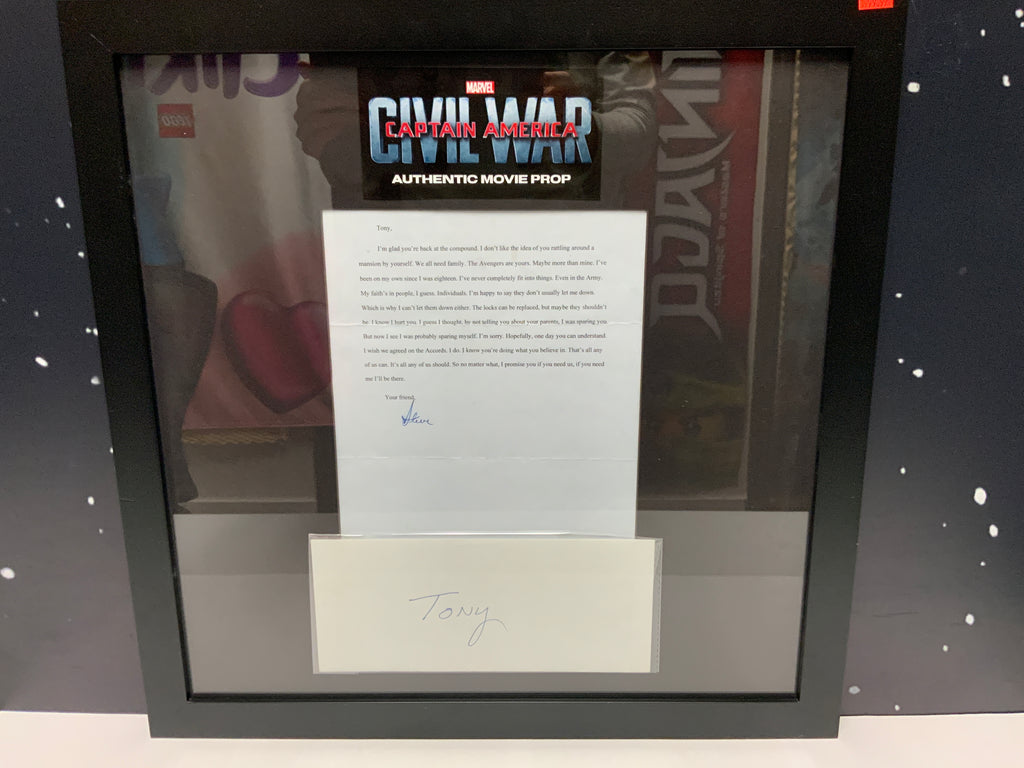 Movie Prop Letter, from Captain America: Civil War – United Brick Co®